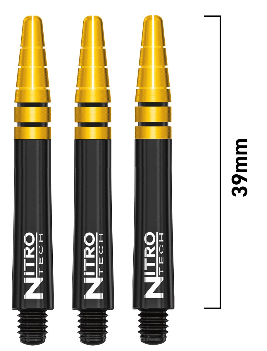 Reddragon Nitrotech Shaft Gold Top Intermediate Shafts | Black | TC701