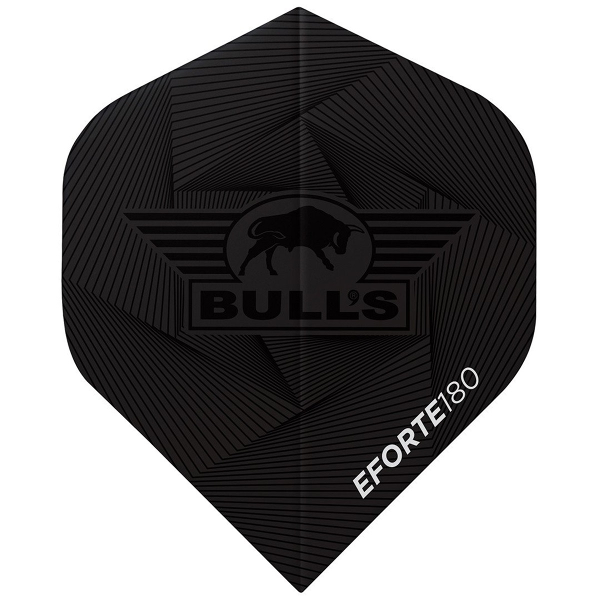 Bull's Eforte 180 Standard Dart Flight Flights | Schwarz | BU-51002