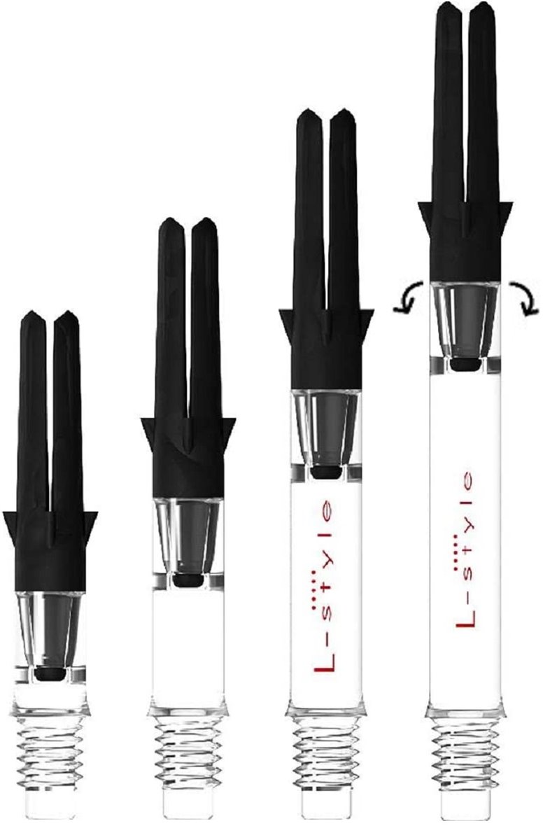 L-Style Dart Stems L-Stem Carbon Spider Spin-Effekt Clear Shafts | 190 ...