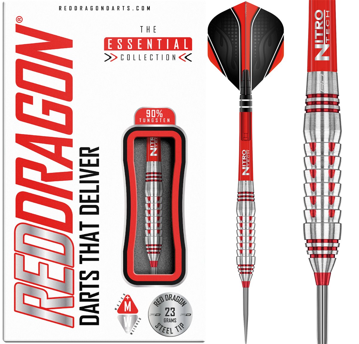 RedDragon Firebird Steel Darts 90% Tungsten 23/25 Gram Steeldarts | 23 gram | RDD2242