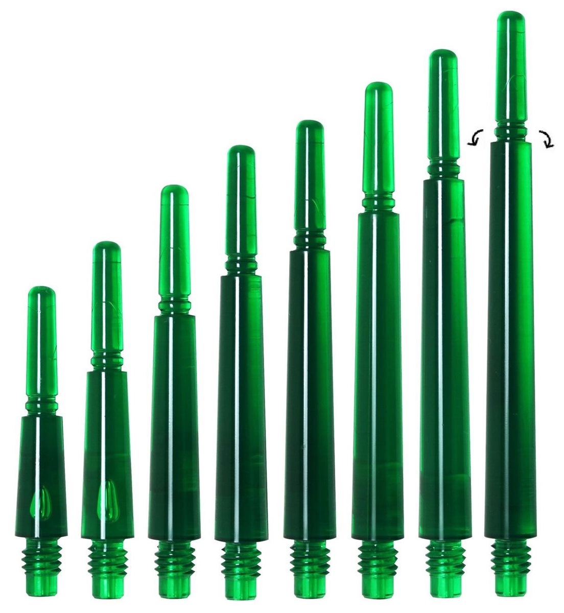 Cosmo Darts Fit Shafts Gear Normal Spinning Green Shafts | 38,5 mm | FS ...