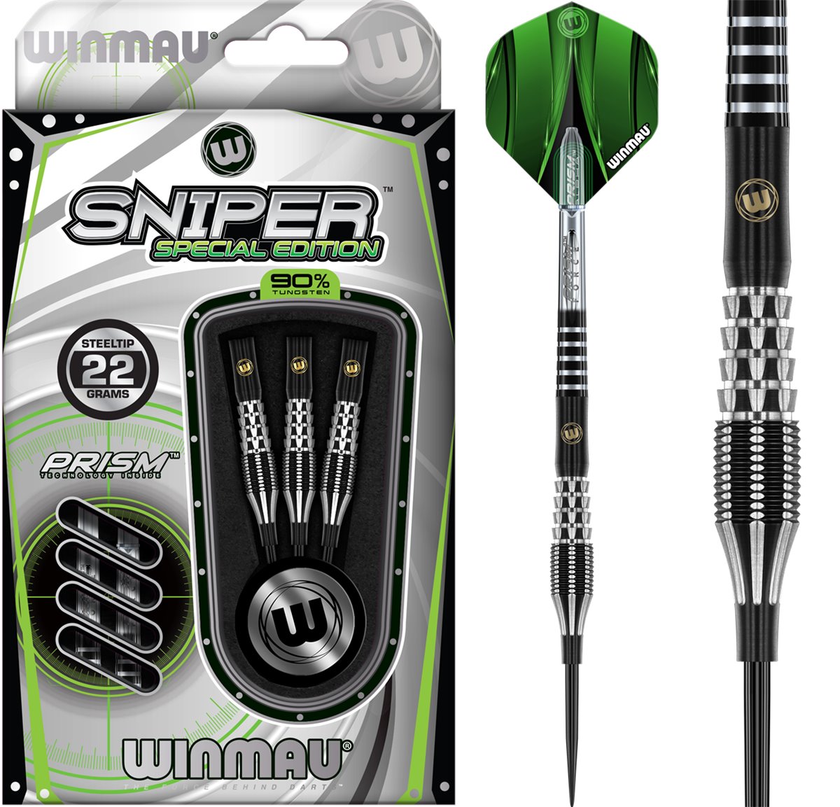 Winmau Sniper Special Edition 90% Steeldarts 22/24 Gram Steeldarts | 22 ...