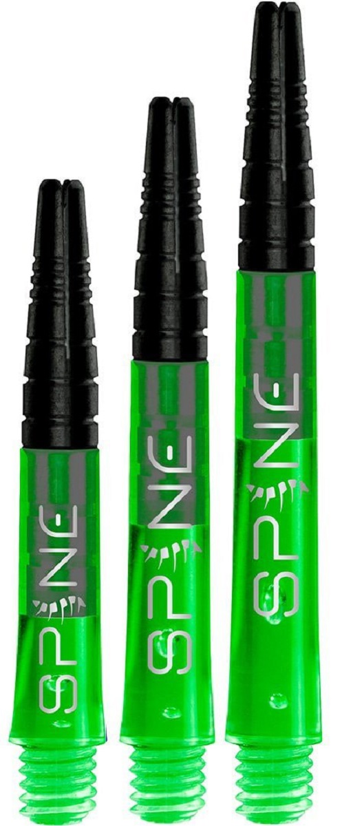 Bull´s Spine Shafts/Stems with Alu Top Shafts | Short | Green | BU-55269