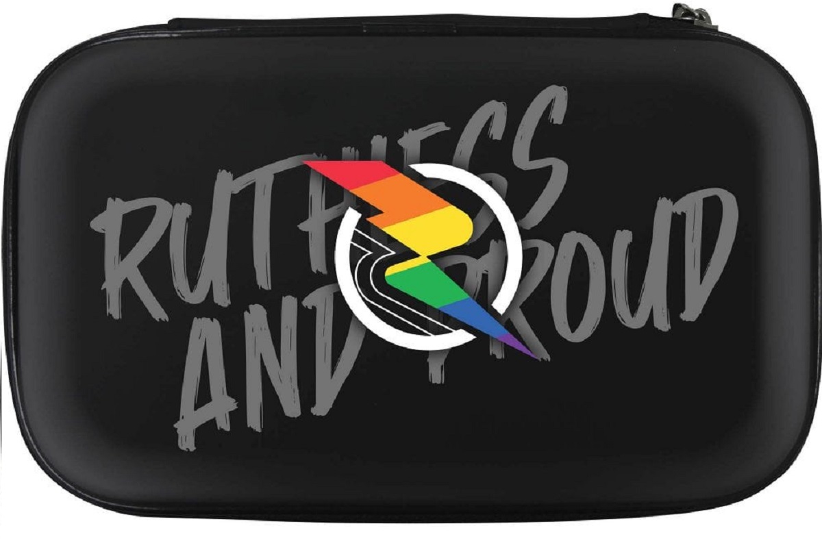 Ruthless Pride Ruthless and Proud Rainbow Logo Dart Case Dart Tasche | W442