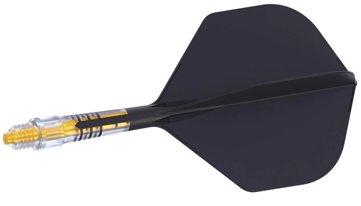 Cuesoul Dart Flight/Shaft ROST T19 Carbon Shaft Schwarz/Gelb Shape No6 ...