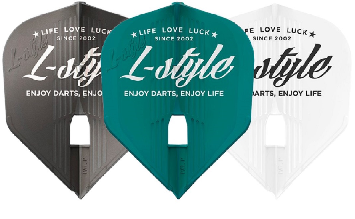 L-Style Champagne Flights Pro Kami Signature Logo Grau/Grün/Weiß L3 Shape Flights | L2651