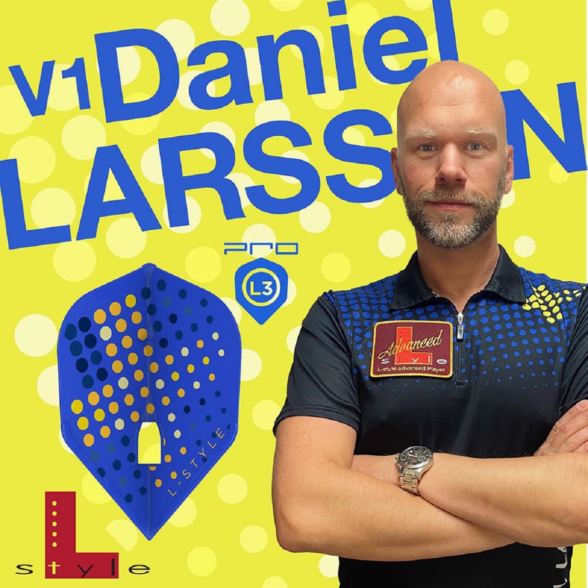 L-Style Champagne Flights Pro Signature Daniel Larsson V1 L3 Shape Flights | L2738