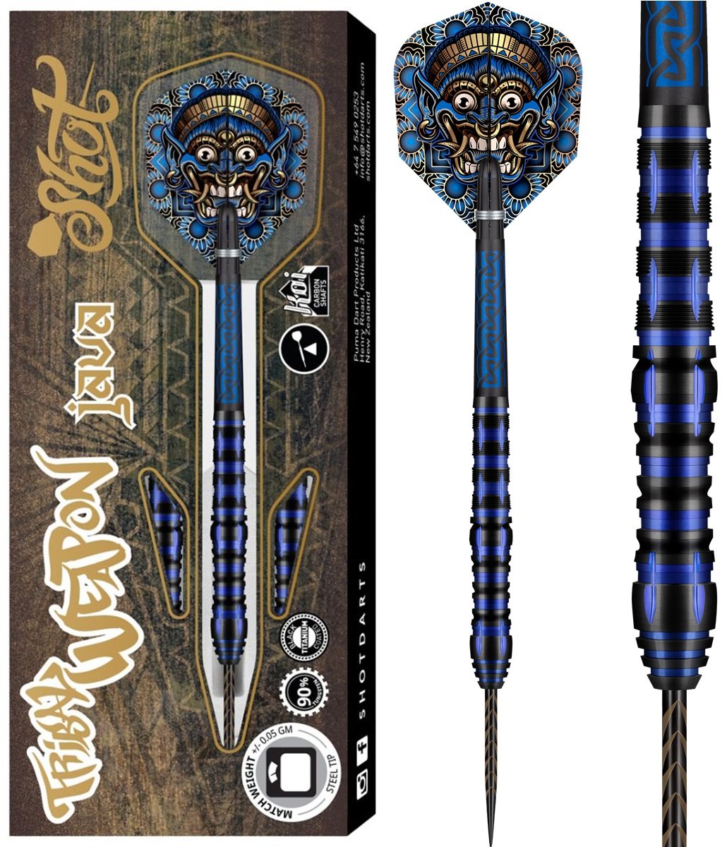 Shot! Tribal Weapon Java 90% Steeldart 23/24/25/26 Gram Steeldarts | 25 ...