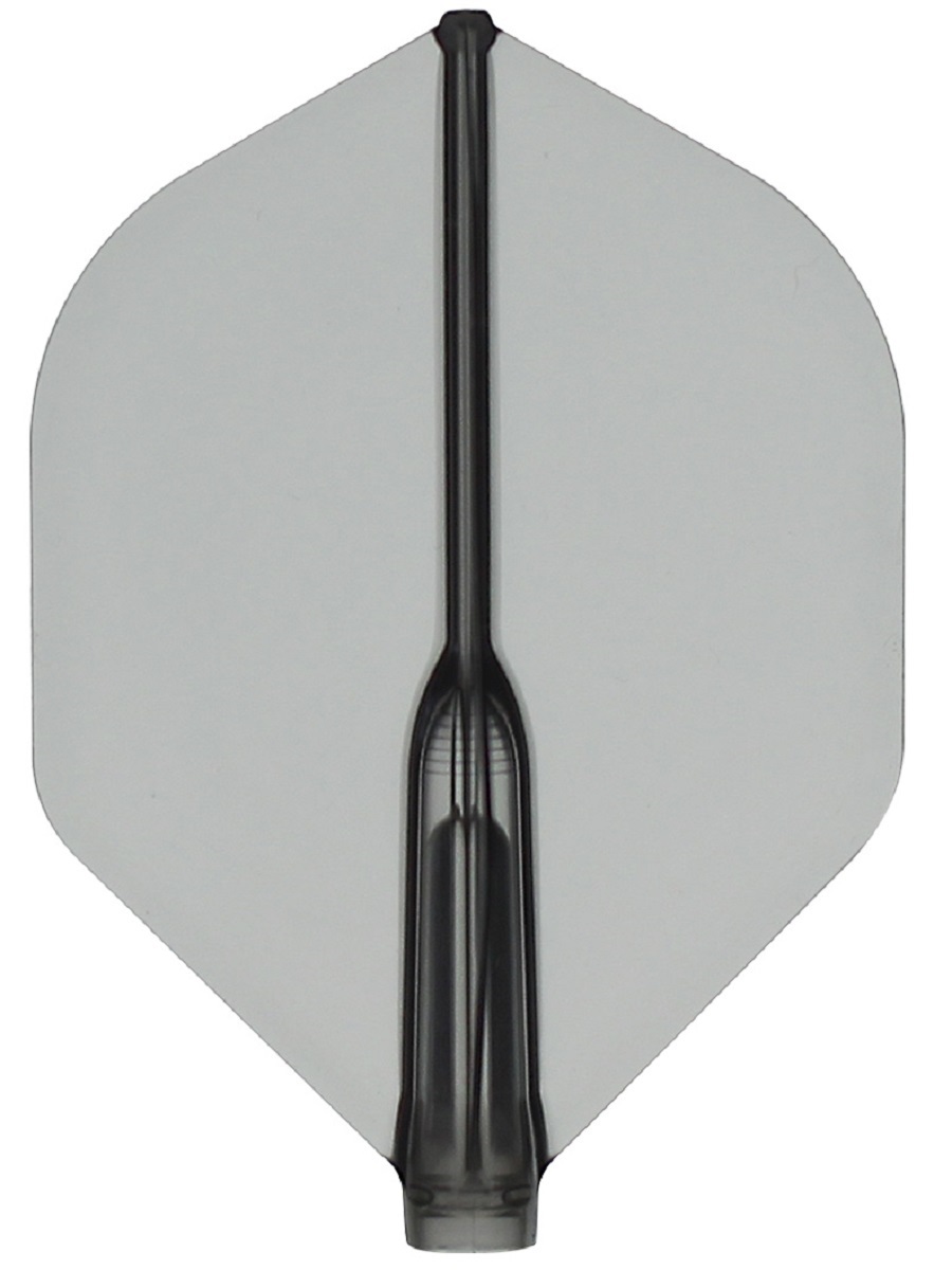 Cosmo Darts Fit Flights Air Rocket Flights | Schwarz-Clear | FA-09-680