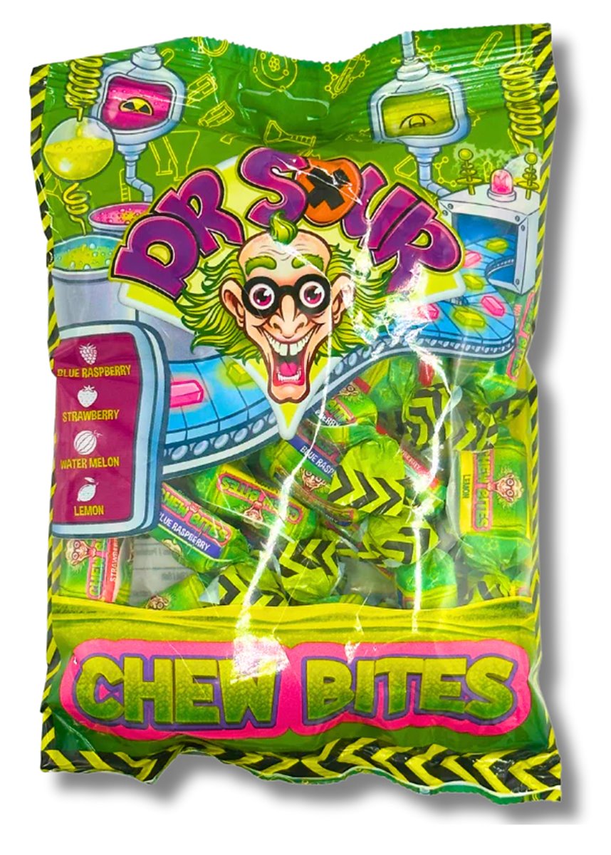Dr. Sour Chew Bites 180g 1,66 €/100g Snack | DrSour-Chew-Bites