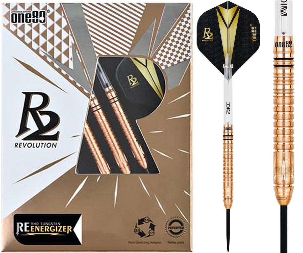 ONE80 R2 Interchange Re-energizer Steeldarts 23/25 Gramm Steeldarts ...