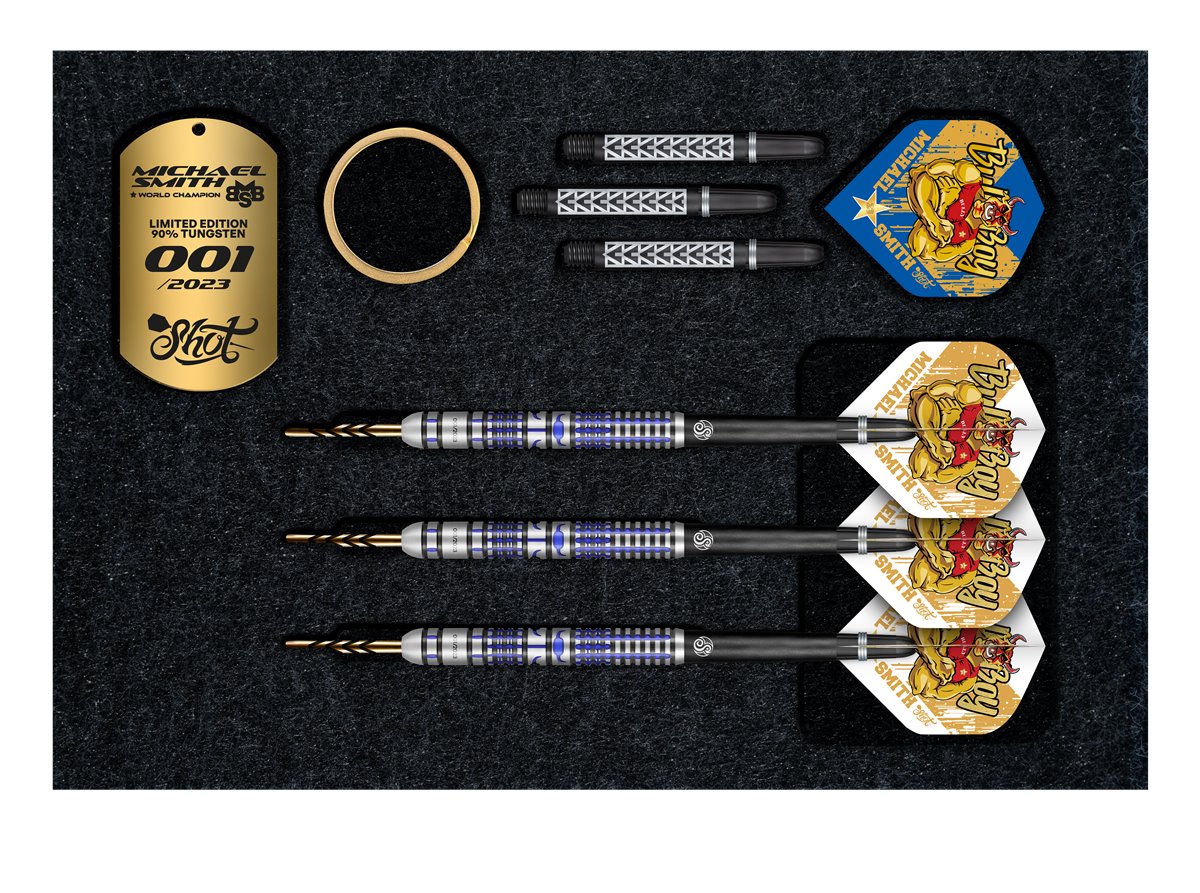Shot Michael Smith World Champion-Limited Edition Dart Set-Skye 90% 24 ...