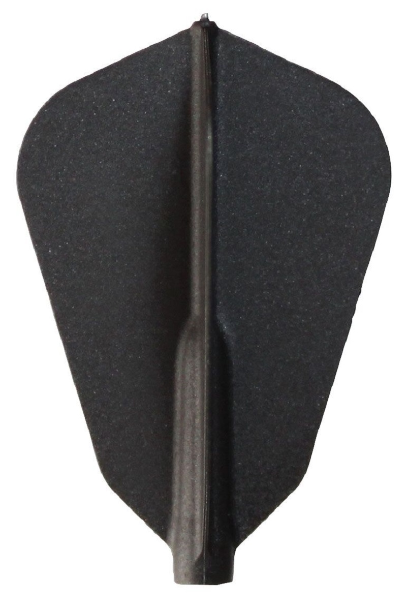 Cosmo Darts Fit Flights F-Shape Flights | Schwarz | 1 Set | F3-08-1668