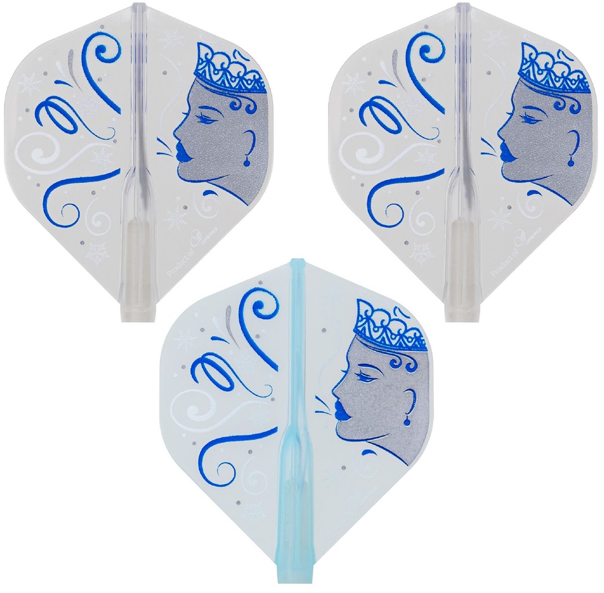Cosmo Darts Fit Flights Air Printed Serie Ice Queen Standard Flights ...