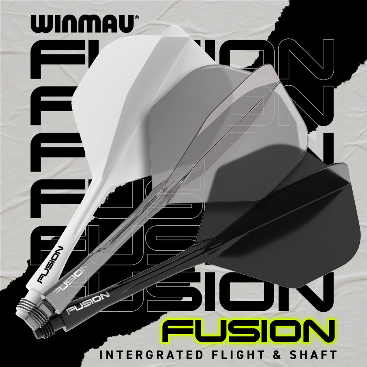 Winmau Fusion Integrated Flight & Shaft System Standard Shafts | Weiß ...