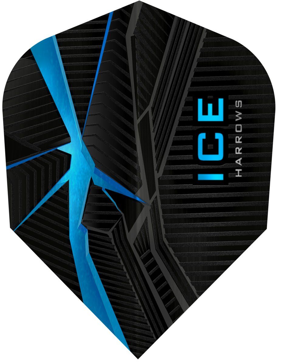 Harrows ICE Recut Dart Flights 100 Micron Flights | Blue | HA850800