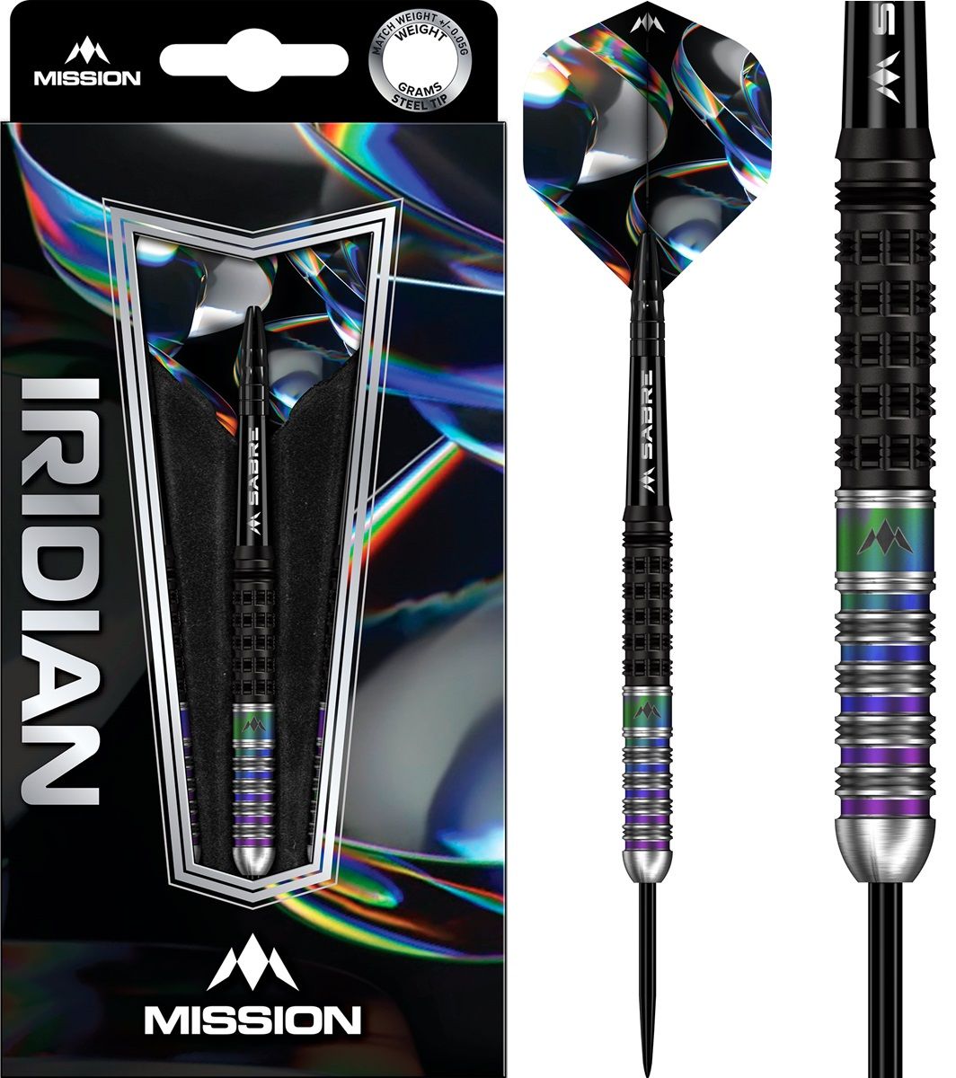 Mission Iridian Black & Coral PVD 90% Steeldarts 22/24 Gramm Steeldarts ...