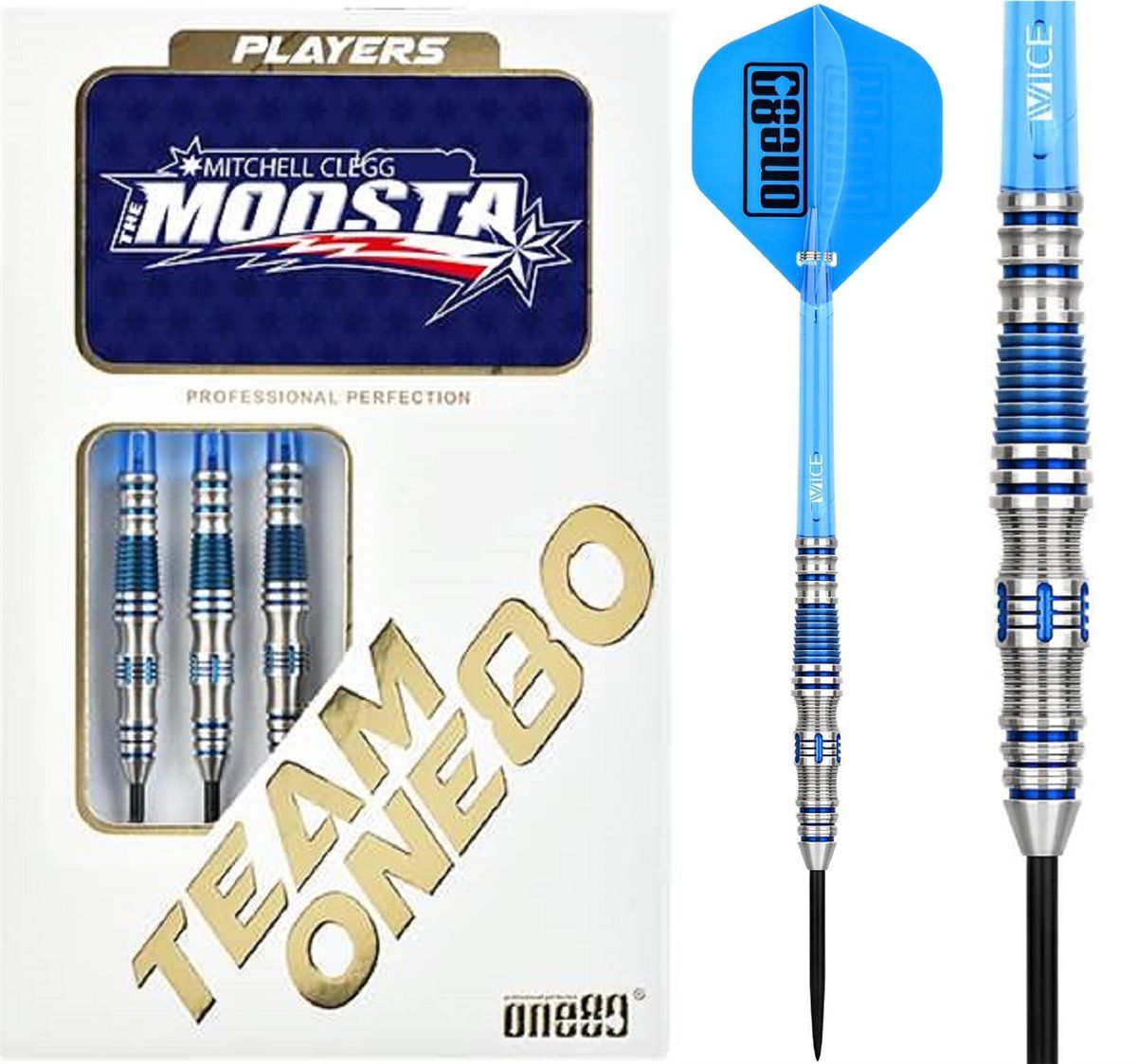 One80 Mitchell Clegg Moosta Signature Steeldarts 23 Gram Steeldarts ...